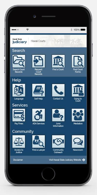 Judiciary | Hawaii State Judiciary Launches New Mobile App
